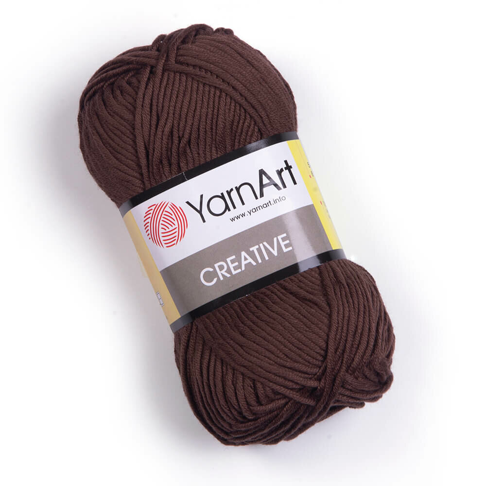 Пряжа Creative (YarnArt), коричневый - 232, 100% хлопок, 5 мотков, 50 г, 85 м.