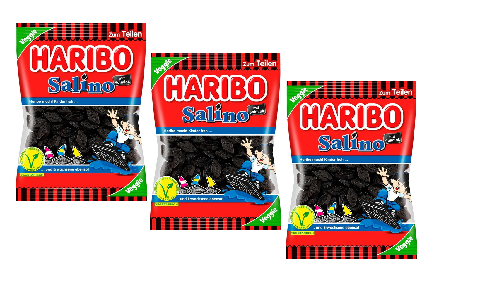 Лакричный мармелад Haribo Salino ( 3 уп х 175 гр.), Германия