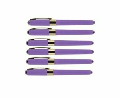 Набор 6 штук - Ручка шариковая BRUNO VISCONTI Monaco, лавандовый корпус, узел 0,5 мм, линия 0,3 мм, синяя, 20-0125/16