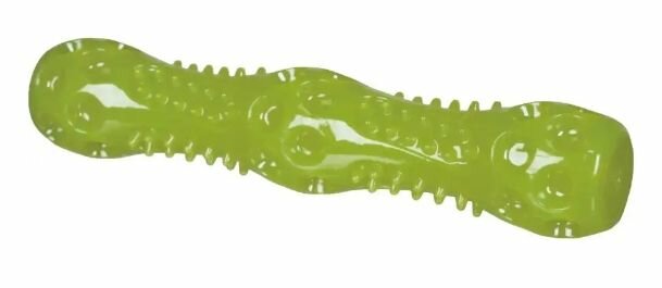 HOMEPET Игрушка для собак Палочка с пищалкой, зеленая, 17,5 см