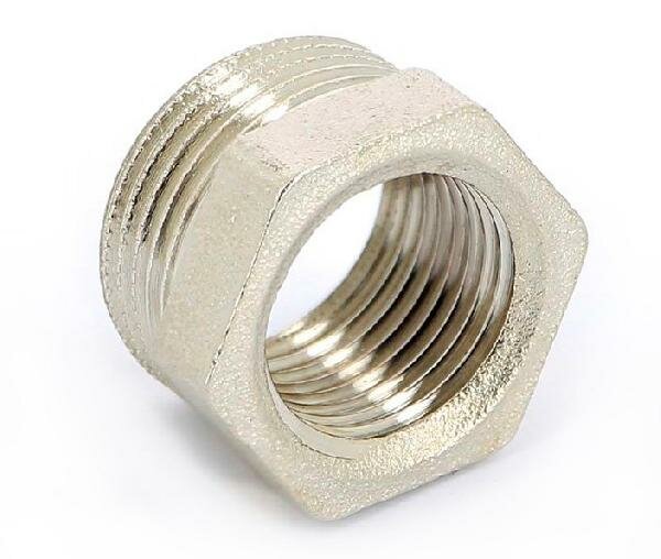 Футорка 1/2" х 1/4" НР/ВР никель TIM BX029N/ZSr.167.040402