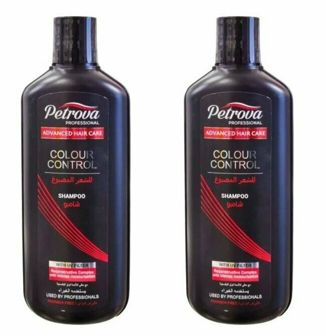 Petrova Профессиональный шампунь Контроль цвета для окрашенных волос, 400 мл, 2шт/