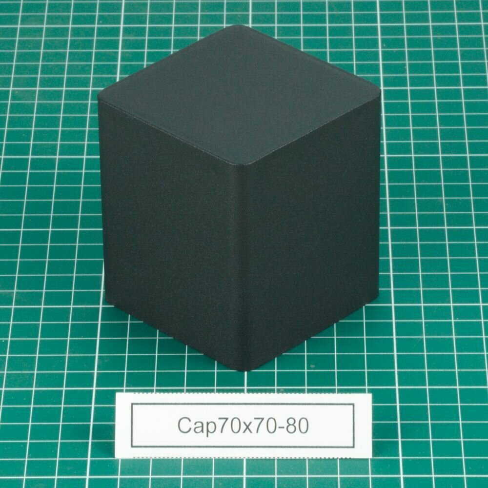 Cap70x70-80 Колпак (кожух) для трансформатора. Внешний размер колпака (ДхШ-В) 70x70-80 (мм)