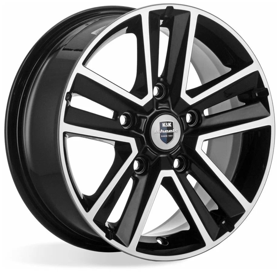 Колесный диск КиК Арена (KC864) 6.5x16 5*139.7 ET40 D98 Алмаз чёрный