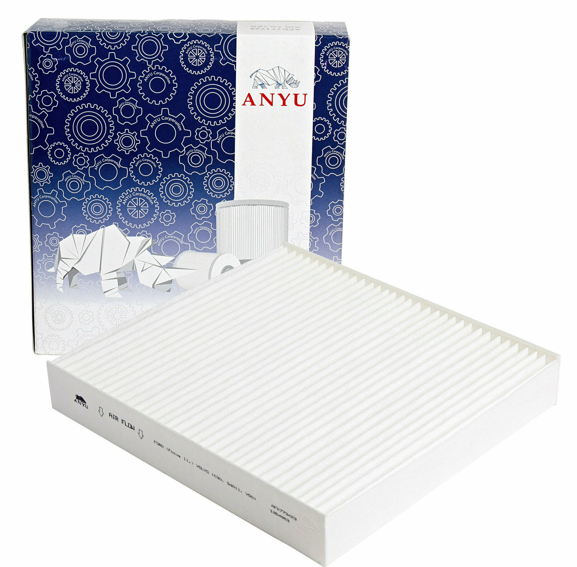 Фильтр салонный Anyu для FORD Focus II , VOLVO C30 / S40 I I / V50