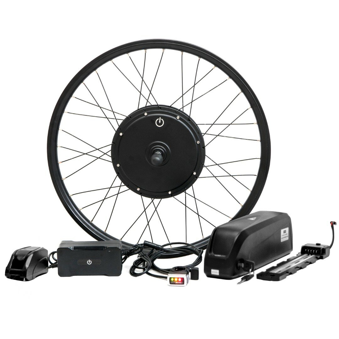 Электронабор “Велоракета” Переднее 500 Ватт ( прямоприводный ) + АКБ 24,5 Ач. Диаметр колеса 24 дюймов.