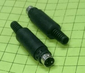 Штекер SVHS 4 pin на кабель Gold
