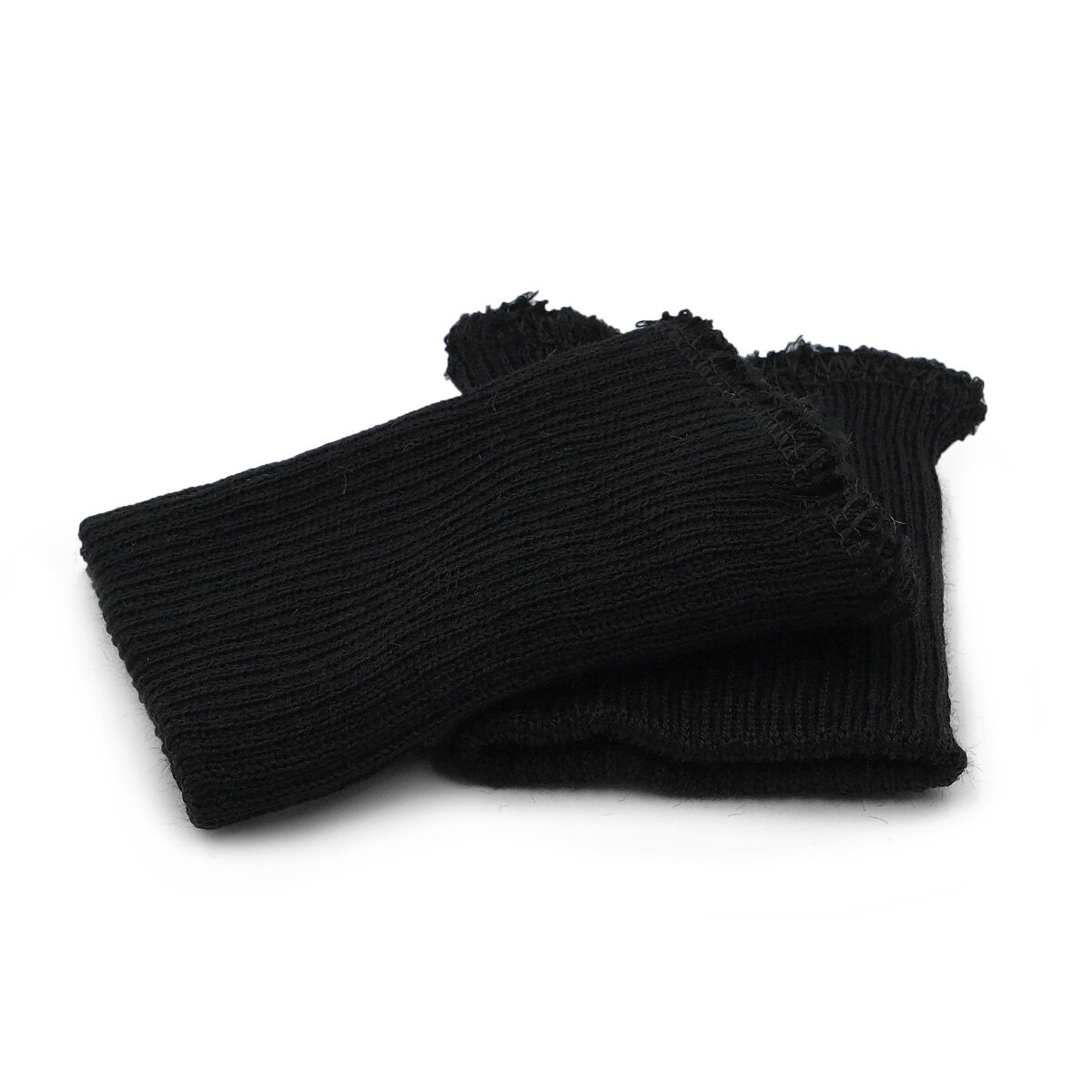 Манжеты на рукава 6,5*9,5 см трикотажные тонкие, 14 кл, 2*2 (004 черный), 5 пар