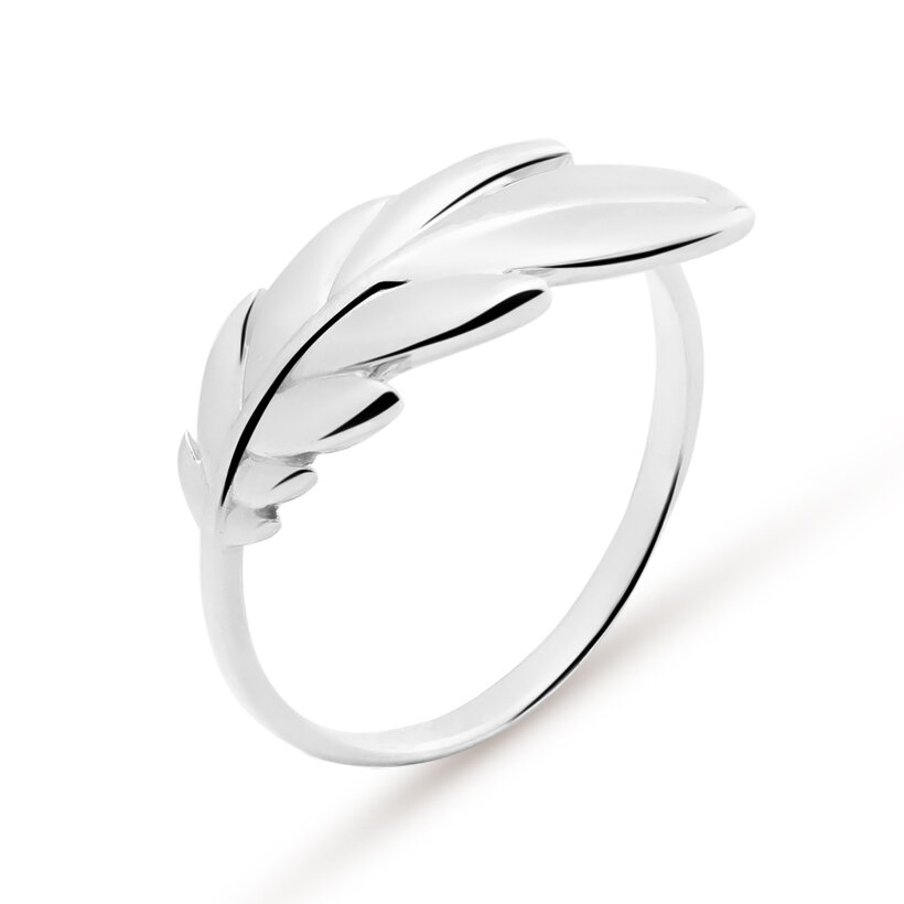 Кольцо тонкое, серебро, 925 проба