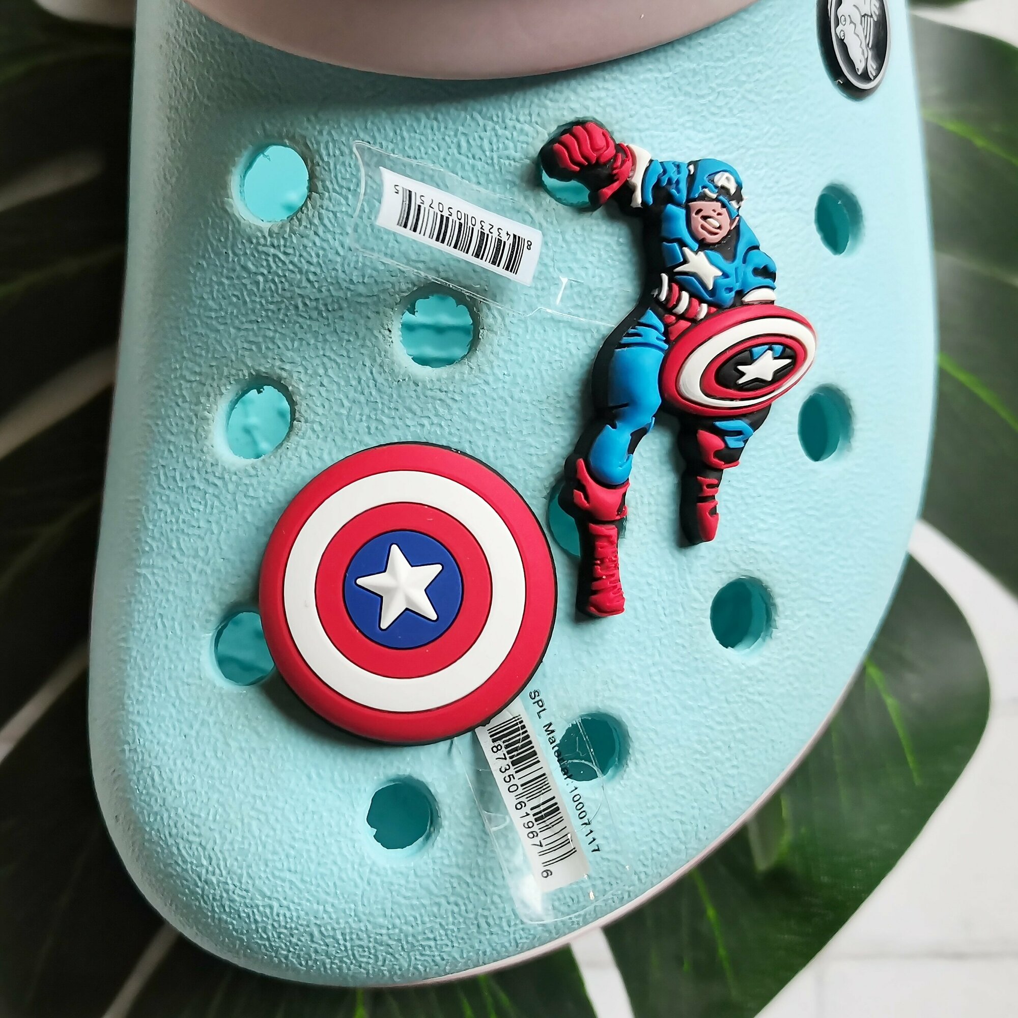Джибитсы на crocs супергерои Marvel Капитан Америка
