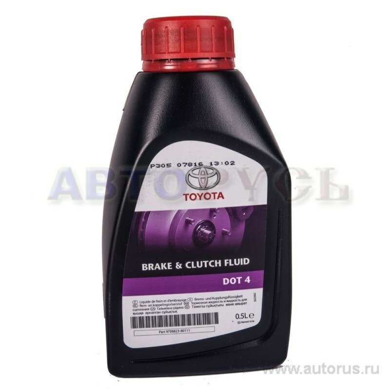 Жидкость тормозная toyota universal dot4 0,5 л 08823-80111
