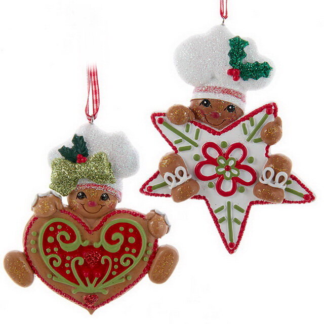 Набор елочных игрушек Малыши Кондитеры: Gingerbread Whirl 9 см, 2 шт, подвеска, Kurts Adler (Куртс Адлер), H5650-набор