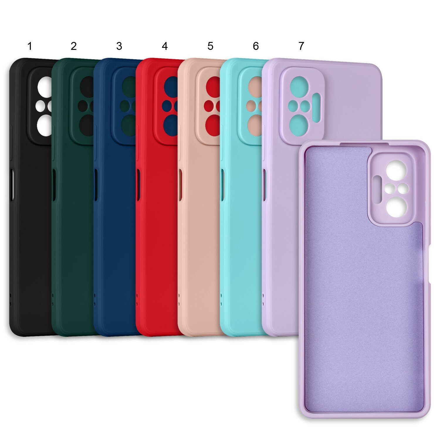 Чехол -накладка на Xiaomi Redmi Note 10 Pro (Сяоми Редми Ноут 10 Про, Ксиоми Редми Нот 10 Про). Защита камер, тонкая, матовое покрытие, красный