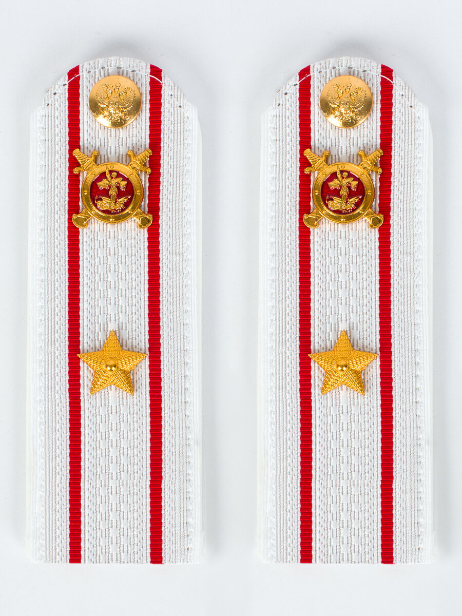 Погоны МВД на рубашку белые пластик Звание Майор 751919