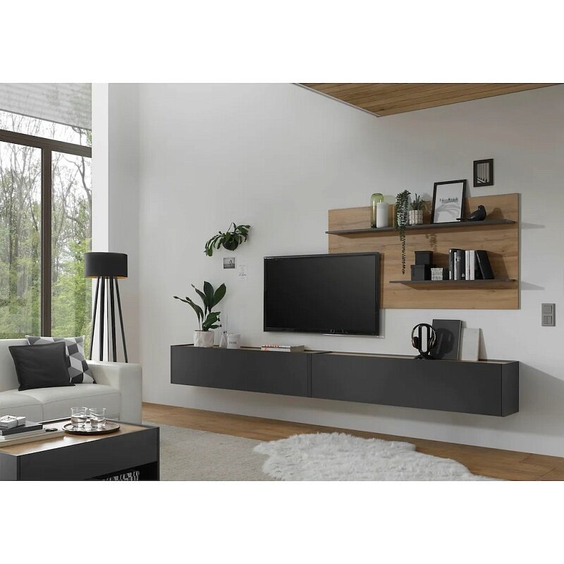 Стенка МебельЛэнд24 Анси-3 Антрацит серый