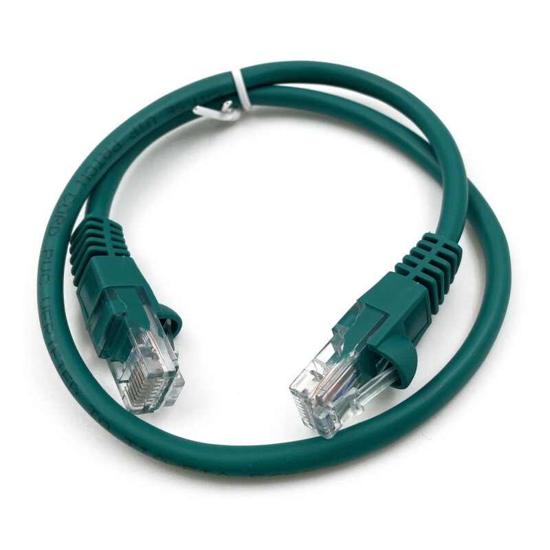 Патч-корд ExeGate UTP-RJ45-RJ45-5e-0,3M-GN, cat.5e, 0.3м, зел