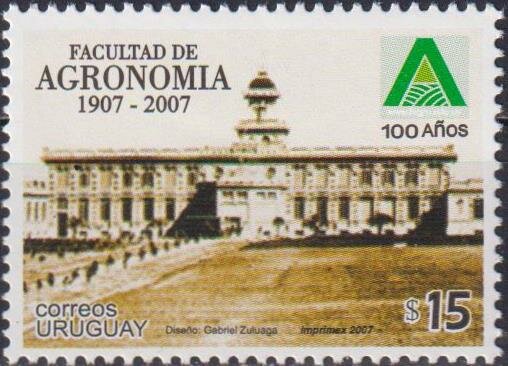 Почтовые марки Уругвай 2007г. "100 лет сельскохозяйственному факультету Государственного университета" Образование, Сельское хозяйство MNH