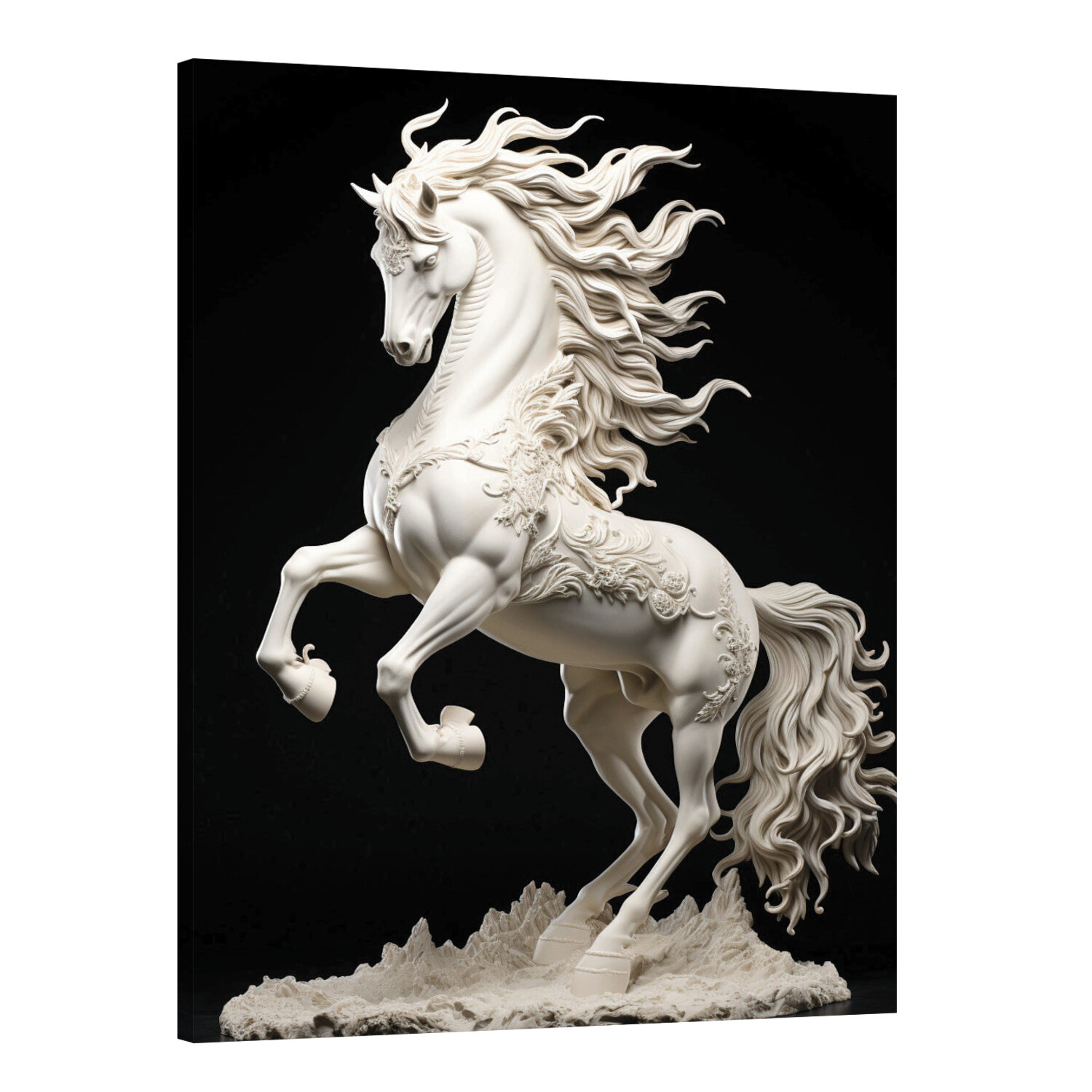 Интерьерная картина 50х70 "Белая лошадь"