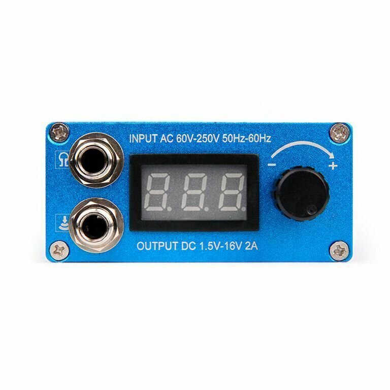 Блок питания для тату машинки и перманентного макияжа Dragon SD-200 Blue