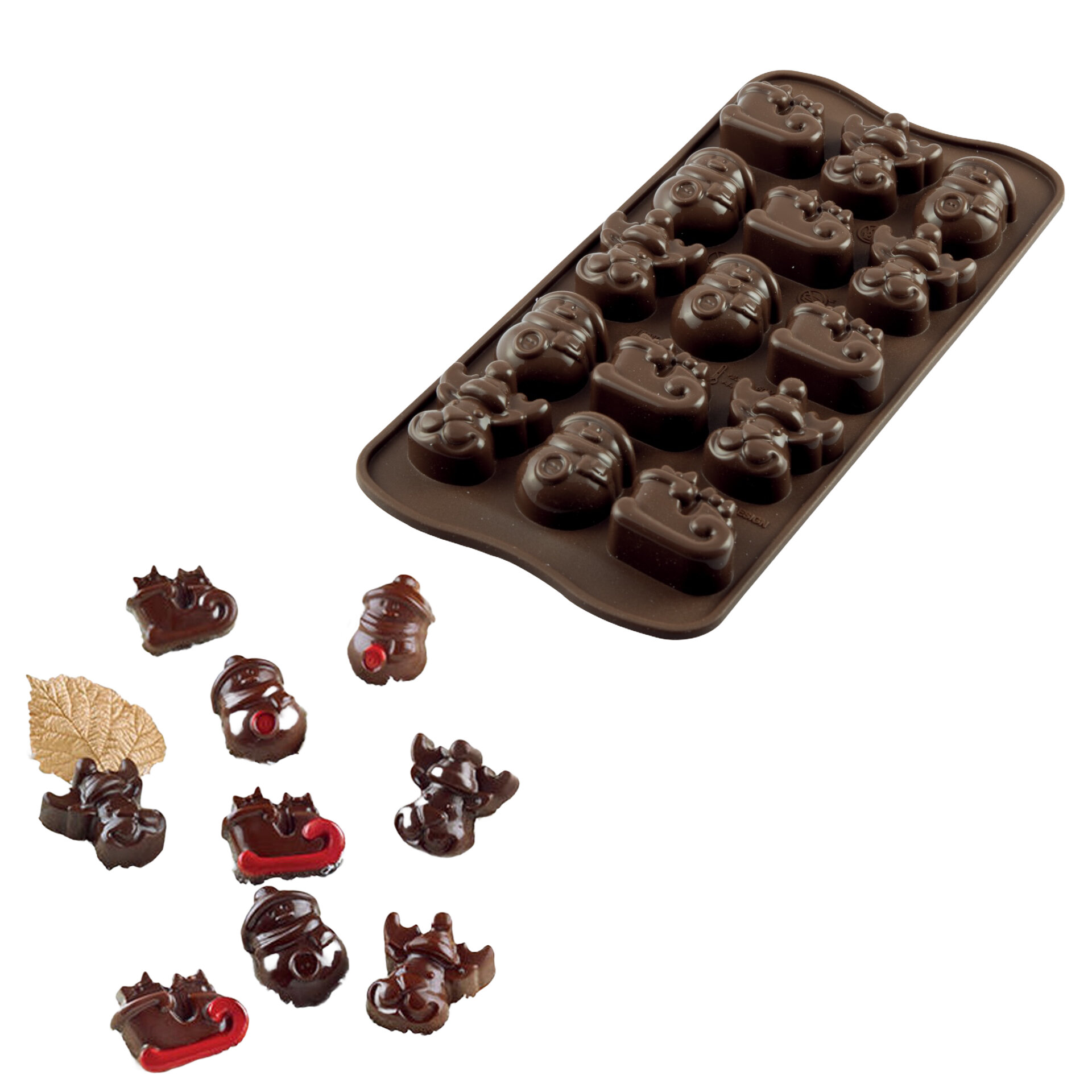 Форма силиконовая ИЗИ-ШОК зима (h 15 мм, яч 15, 8 мл, 33 мм, 27 мм) шт.