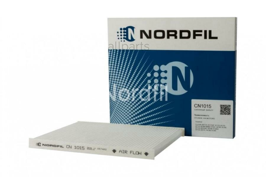 NORDFIL CN1015 Фильтр салона Hyundai Accent IV Tucson Veloster i40 Kia Carens III Cerato II Rio II III Spor