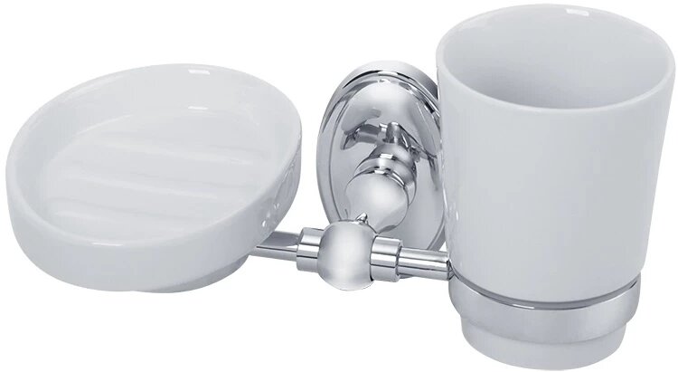 Стакан с мыльницей Veragio Bonjour Cromo VR. BNR-7843. CR