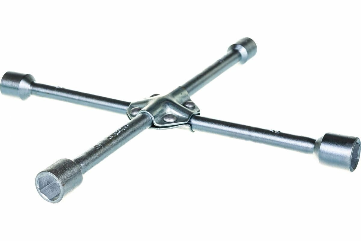 Ключ балонный-крест 17х19х21х22 мм усиленный арт 34417