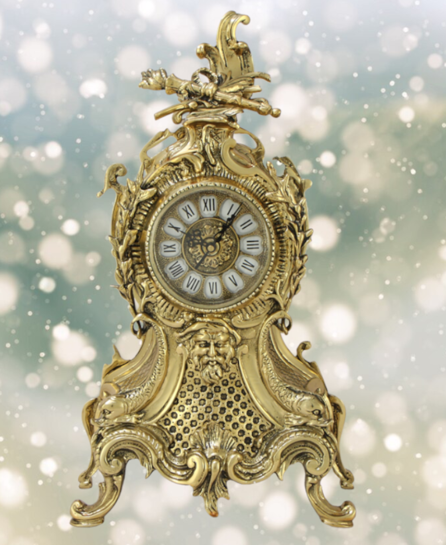 Часы каминные "Эмиссар", бронза