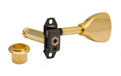 Guitar machine heads Gotoh Stealth ST31-SB2-GG - Ultra-compact guitar mechanics with 1:18 ratio and SB2 handles, GG finish, gilded