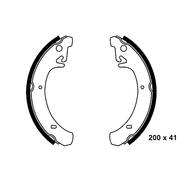 ATE 03.0137-0231.2 (210803502090 / 21083502090 / 2108350209080) колодки барабанные ваз 2108