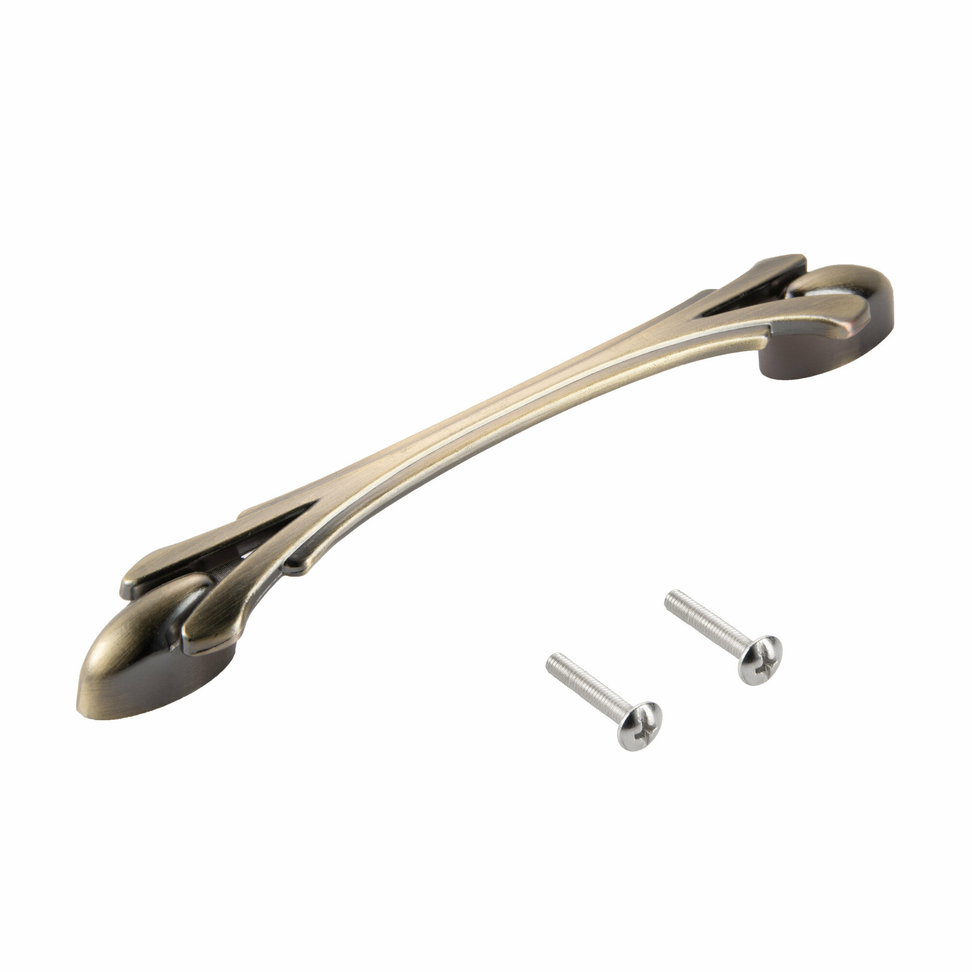 Мебельные ручки-скобы EDSON 1500 ANTIQUE BRONZE 128 MM (комплект 2 штуки)