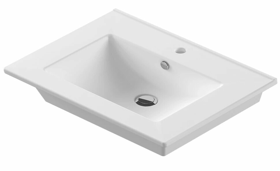 Раковина 75 см Sanita Luxe Quadro WB. FN/Quadro/75-C/WHT. G/S1