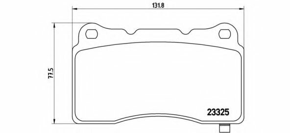 Колодки тормозные дисковые перед Brembo P 59 079
