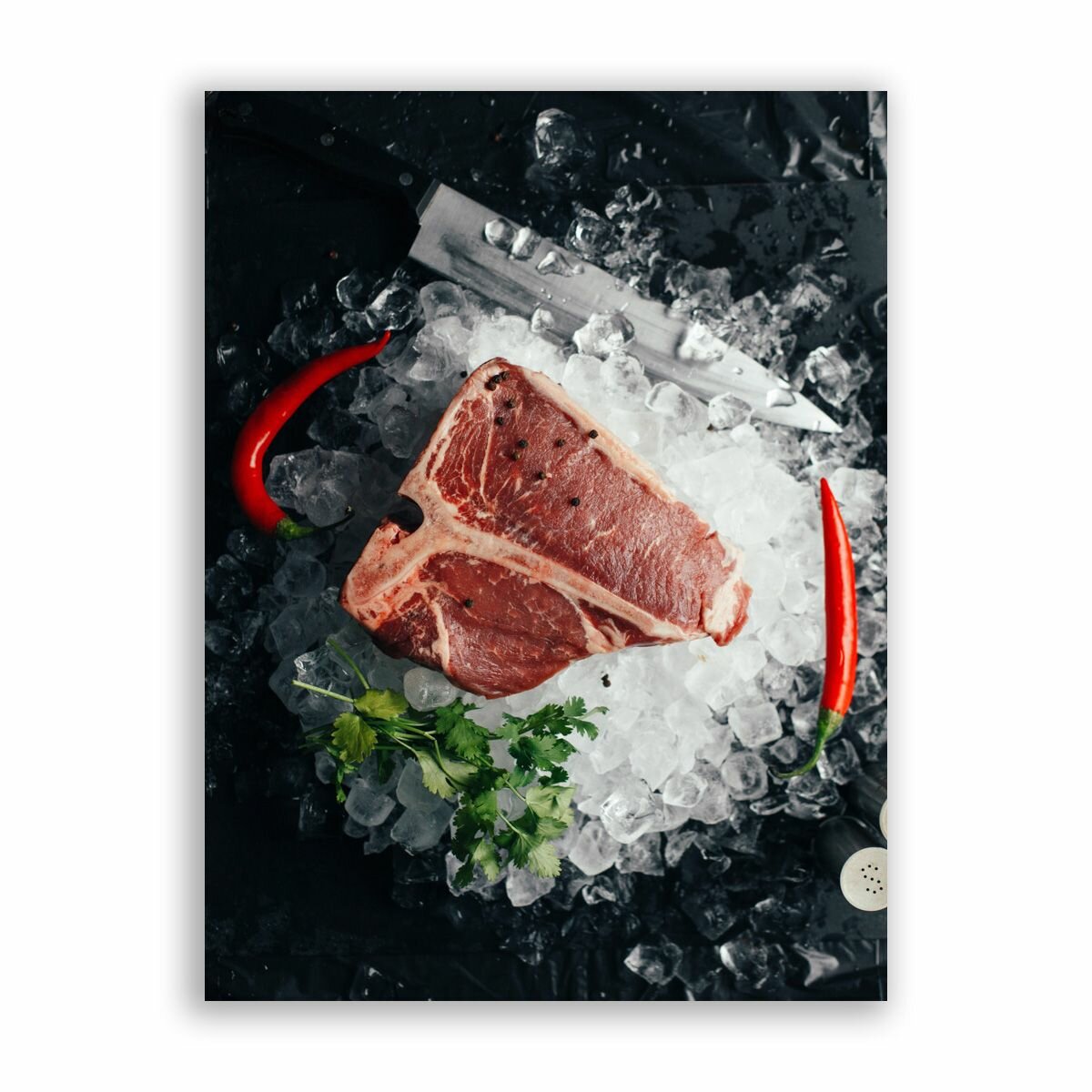 Постер, плакат на бумаге / Мясо / Размер 30 x 40 см
