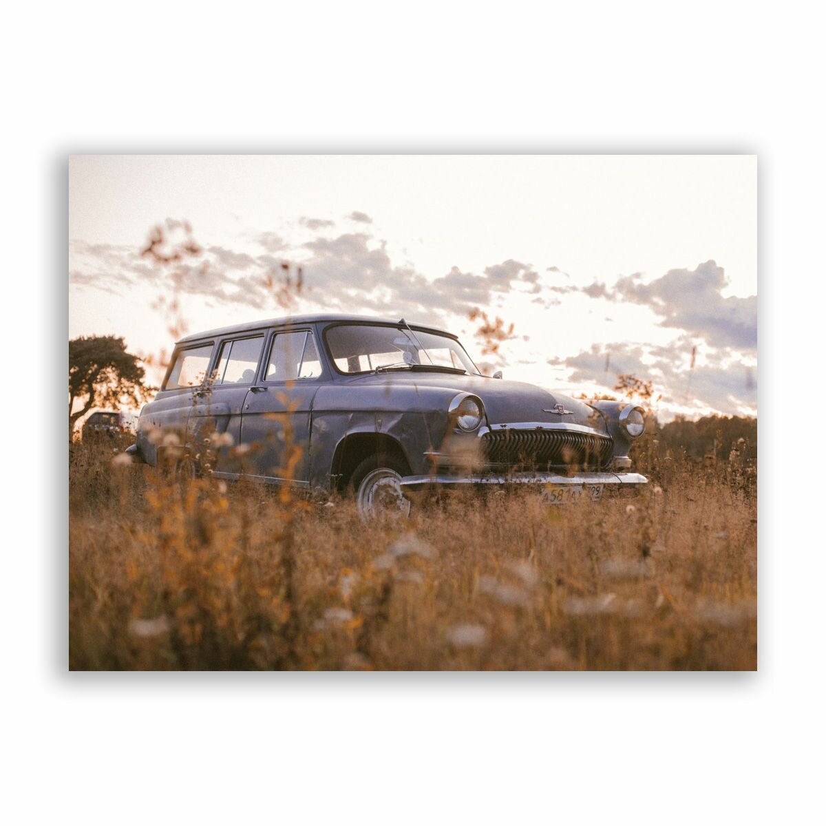 Постер, плакат на бумаге / Автомобиль Волга / Размер 30 x 40 см