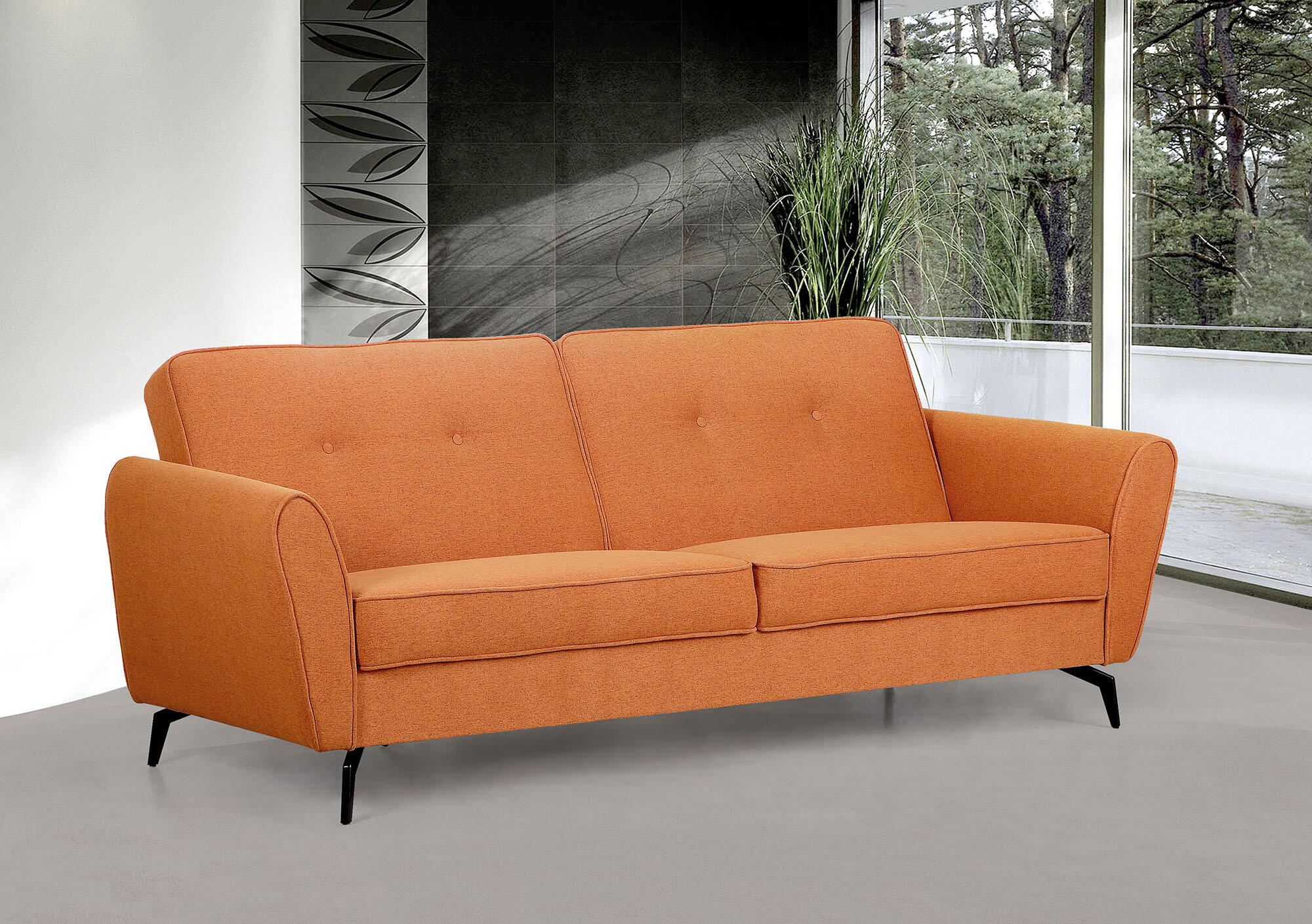 Диван прямой Стелла, пенополиуретан, спинка-релакс, 2350х920х900мм.