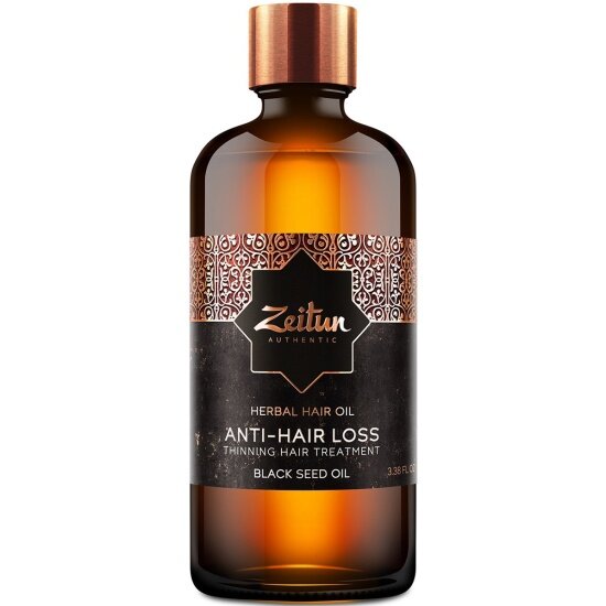 Масло против выпадения волос Zeitun с маслом черного тмина, 100 мл