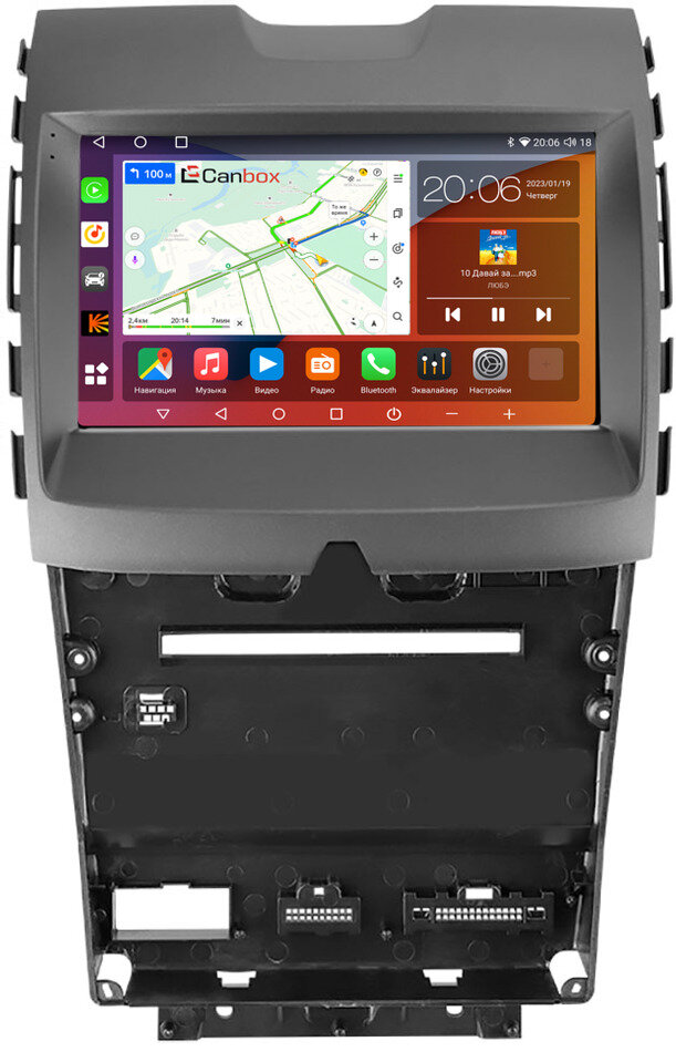 Штатная магнитола Ford Edge 2 2015-2024 Canbox EVO 2K 5815-9-3673 на Android 14 (4G-SIM, 6/128, DSP, QLed, AI, 360)