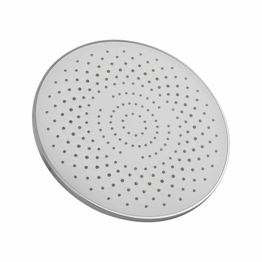 Лейка для душа GFmark 6242 хром круглая с белой вставкой
