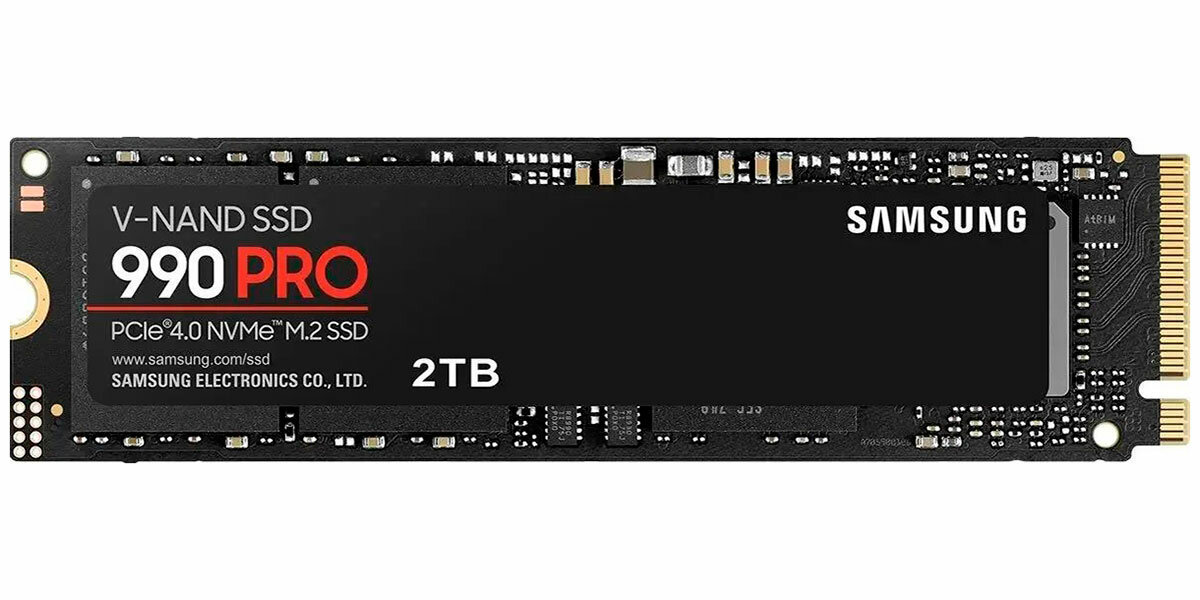 SSD накопитель Samsung M.2 990 PRO 2000 Гб PCIe 4.0 (MZ-V9P2T0BW)