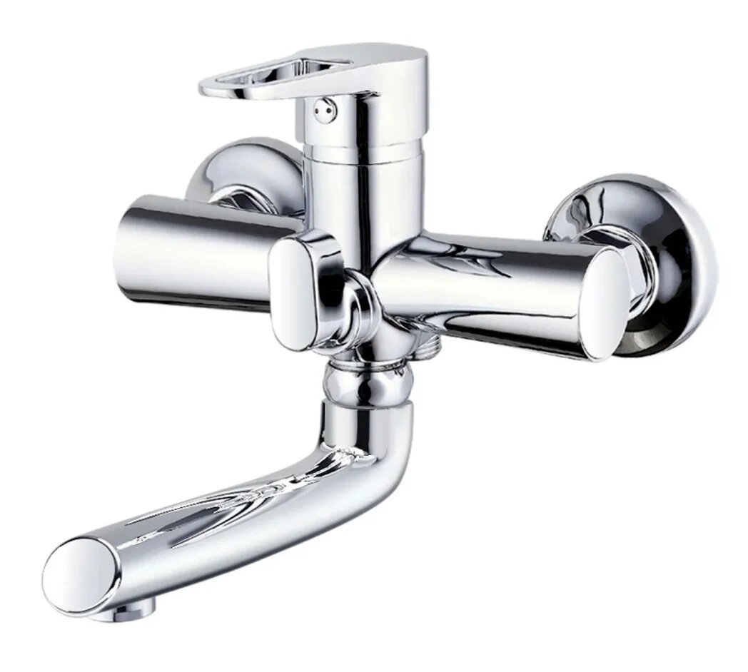 Смеситель G.lauf NUD3-A045 для ванной с коротким изливом и душевой лейкой