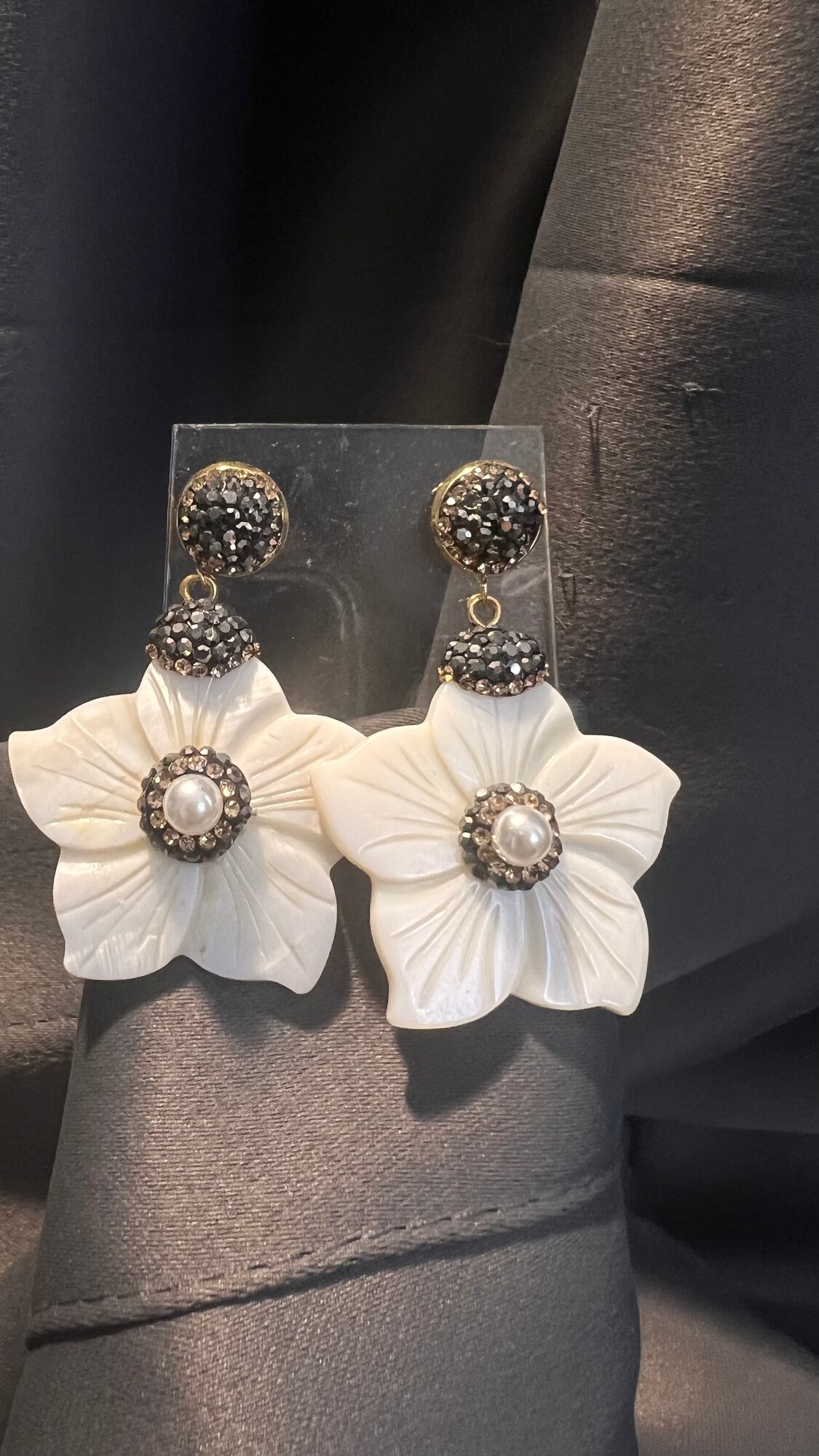 Серьги с подвесками Rays of angels, ракушка