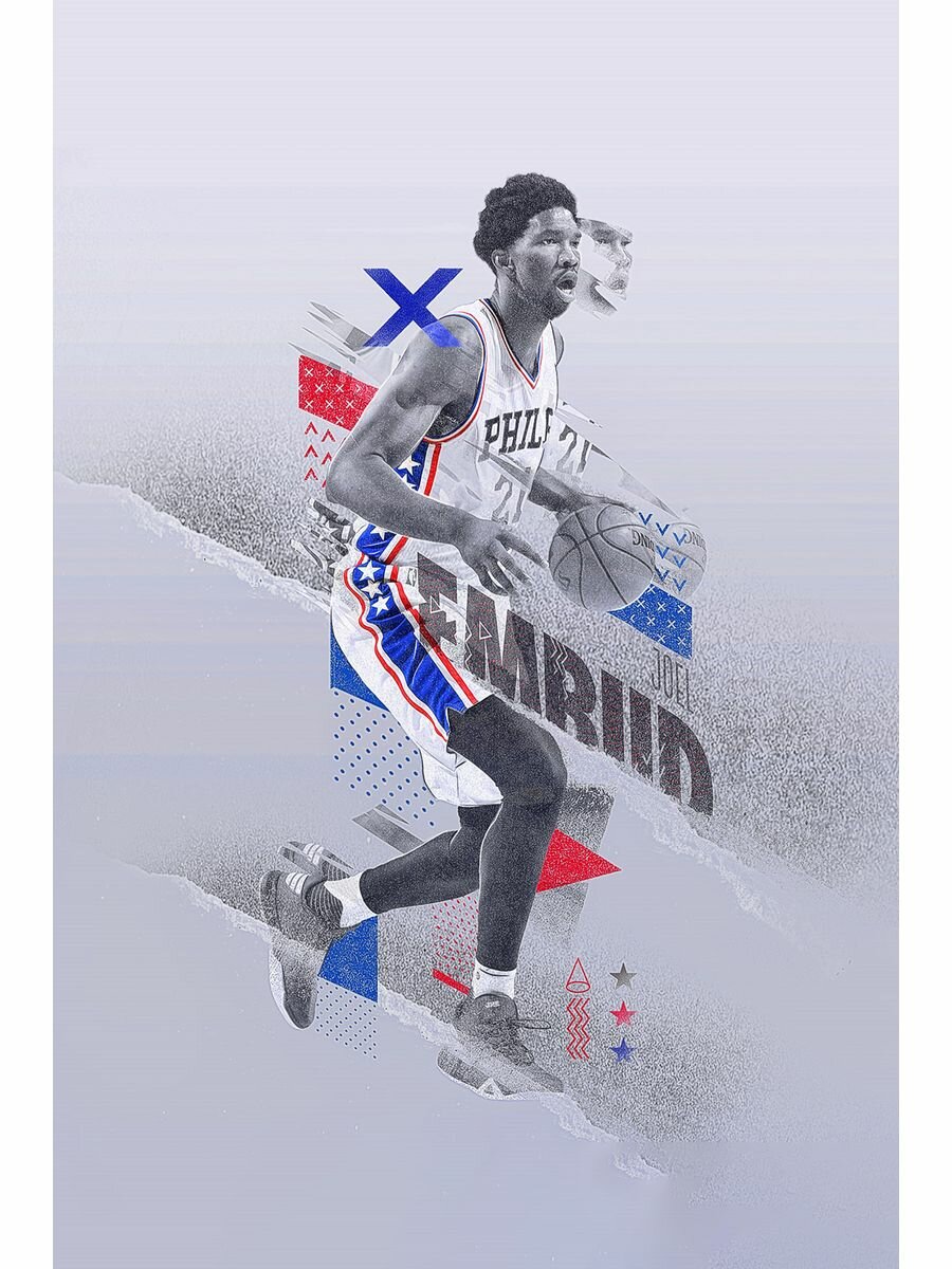 Постер "NBA Players Art. Джоэл Эмбиид"