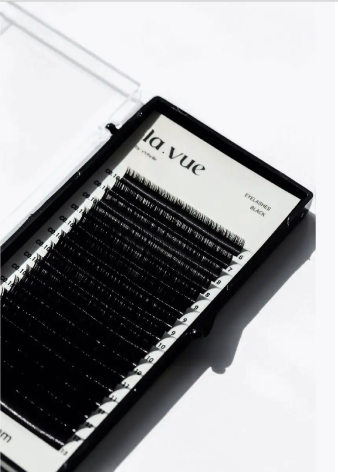 Ресницы для наращивания la.vue L 0.10 10 mm одна длина (16 линий)