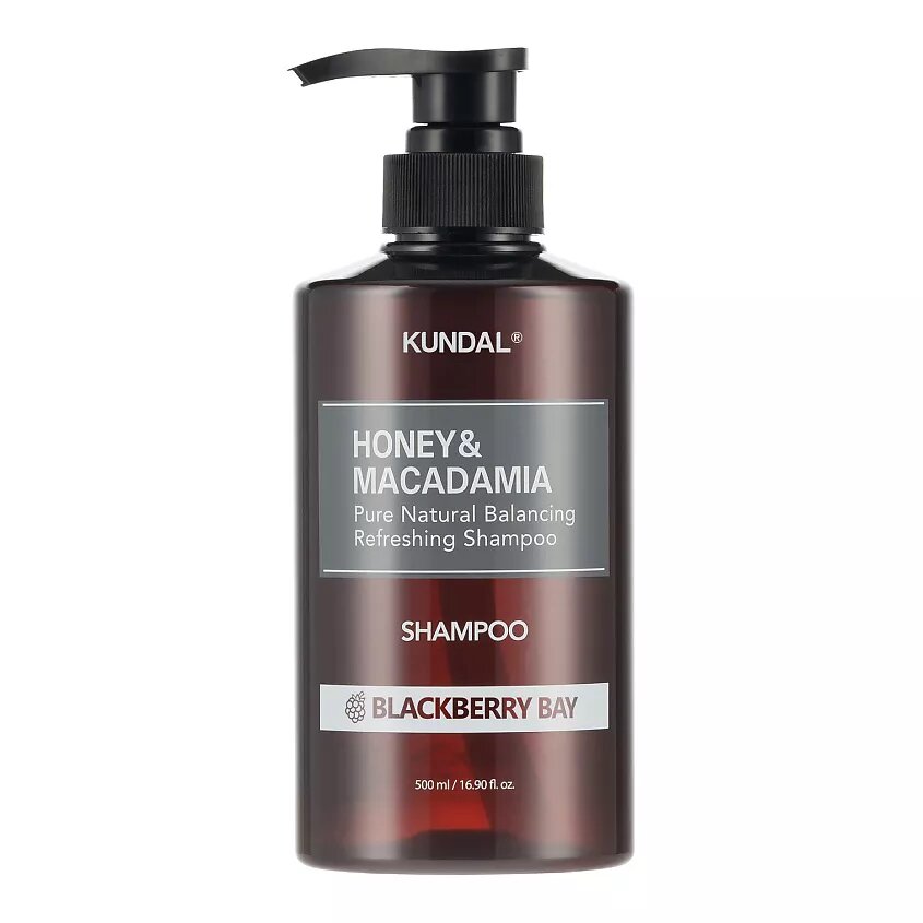 KUNDAL Шампунь для волос Ежевичный залив Honey & Macadamia Shampoo, 500 мл