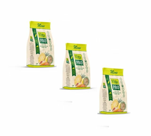 Vita Pro основной корм для волнистых попугаев, 500 гр, 3 уп