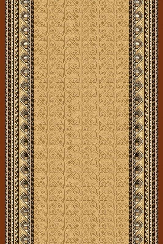 Ковер польский Ковровая дорожка на пол 80х2610 см бежевый современный ворс 6 мм 280096 Kover-Russia