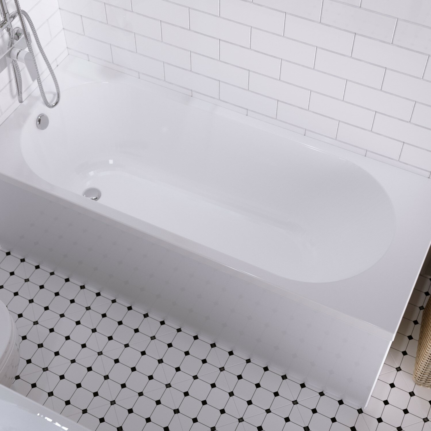 Ванна акриловая Marka One Vesper 150x70 Прямоугольная Белая 01вес1570