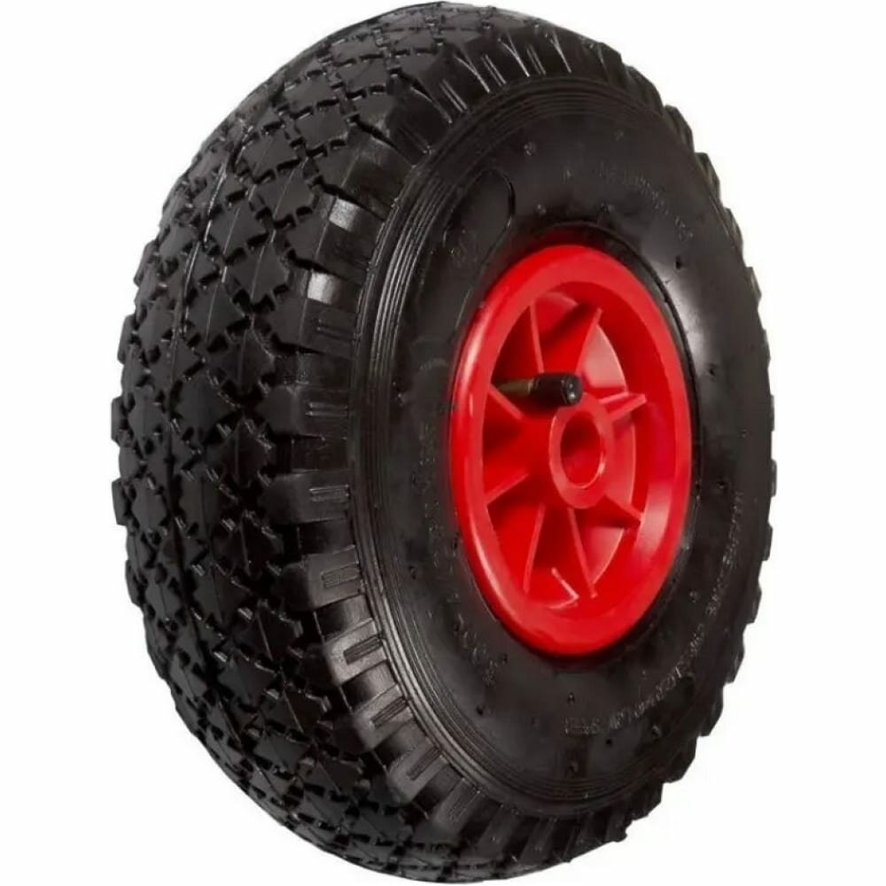 Пневматическое колесо PR 1805-2 пластиковый обод, симметричная ступица, втулка скольжения (260 мм, ось 20 мм) TOR 1031443