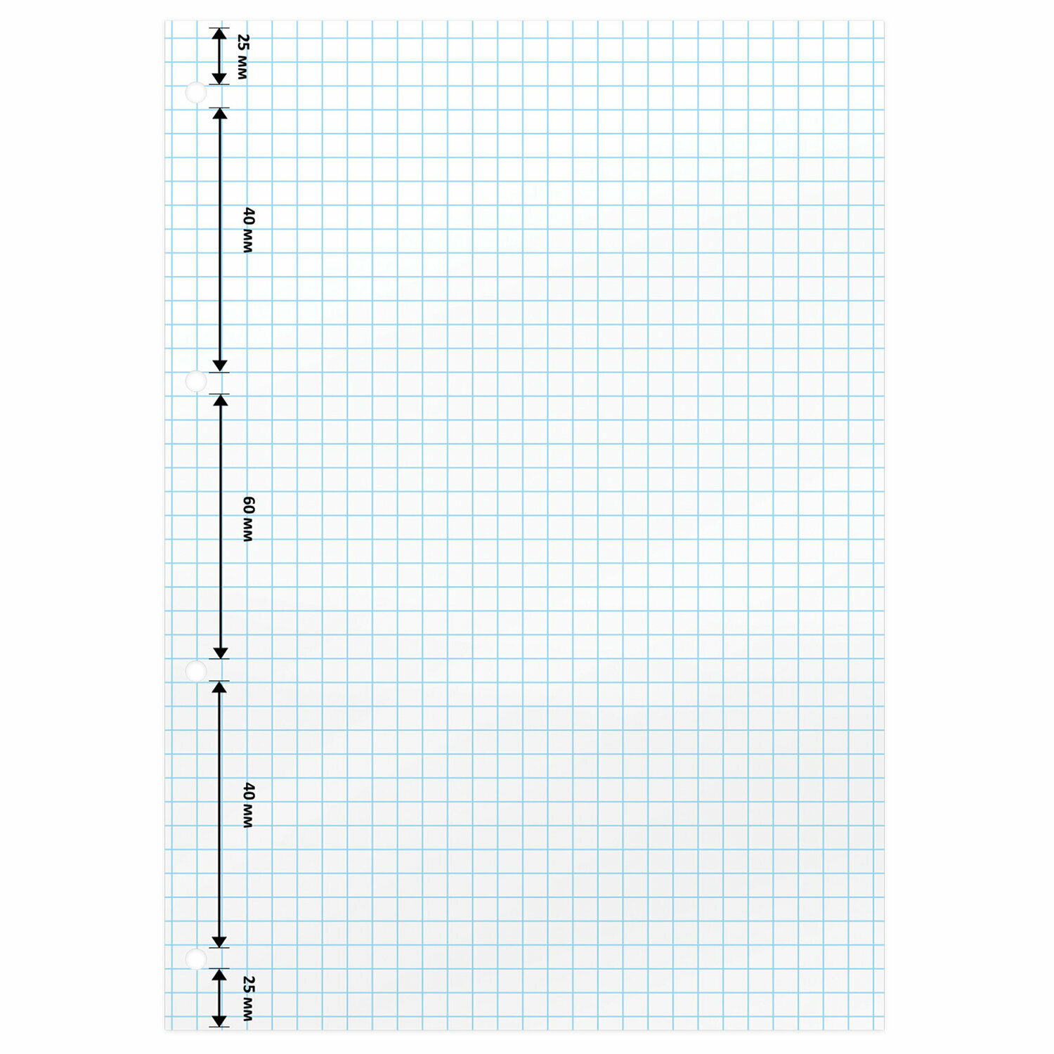 Упаковка 10 шт. Сменный блок для тетради на кольцах А5, 160 л, BRAUBERG, "Белый", 404613